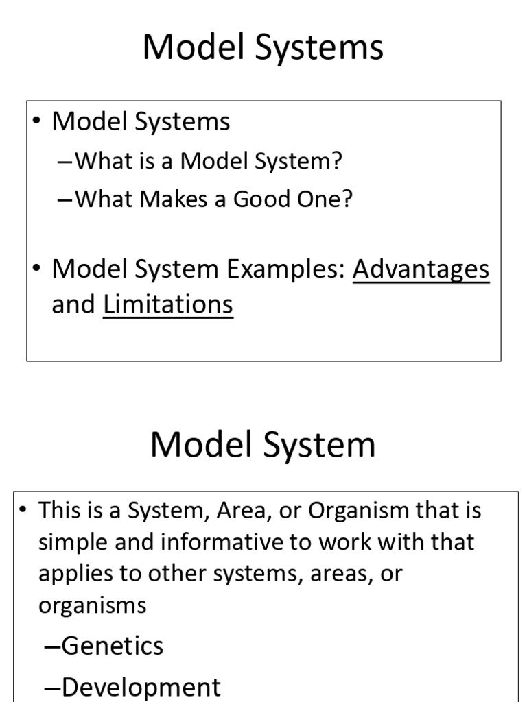 DG Lecture 3 Model Systems 2025 | PDF | Genetics | Model Organism