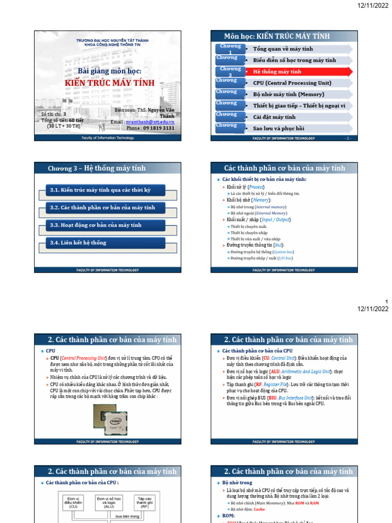 LT - KTMT.3. He Thong May Tinh | PDF