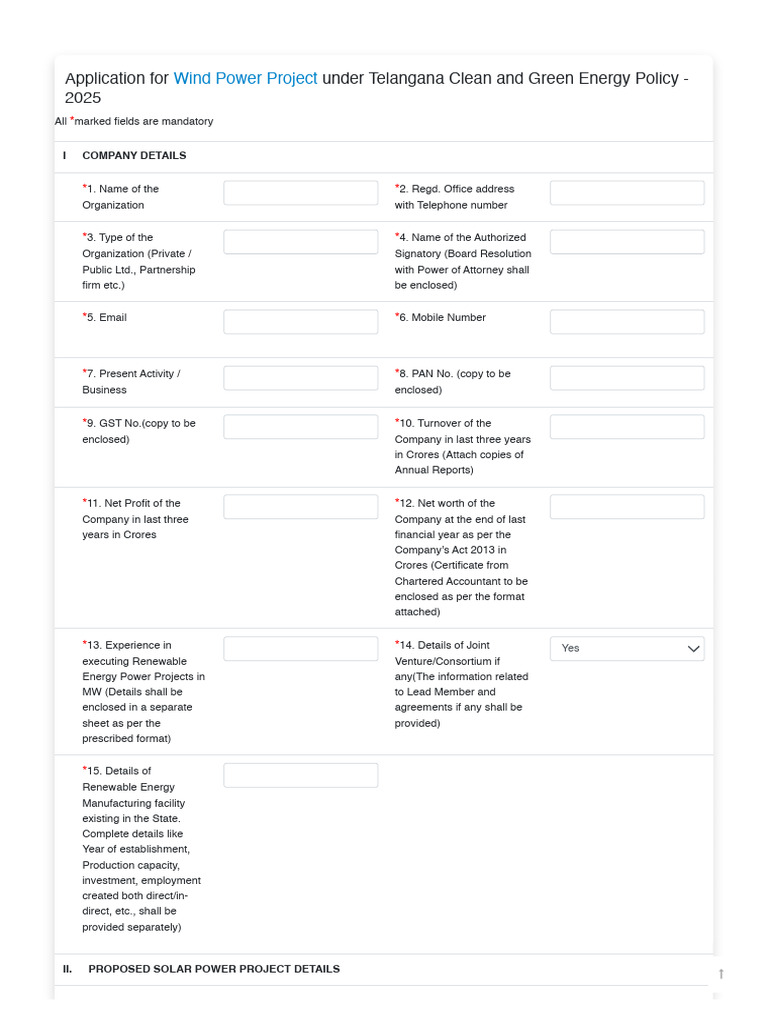 TGREDCO - Telangana Renewable Energy Development Corporation Ltd., | PDF