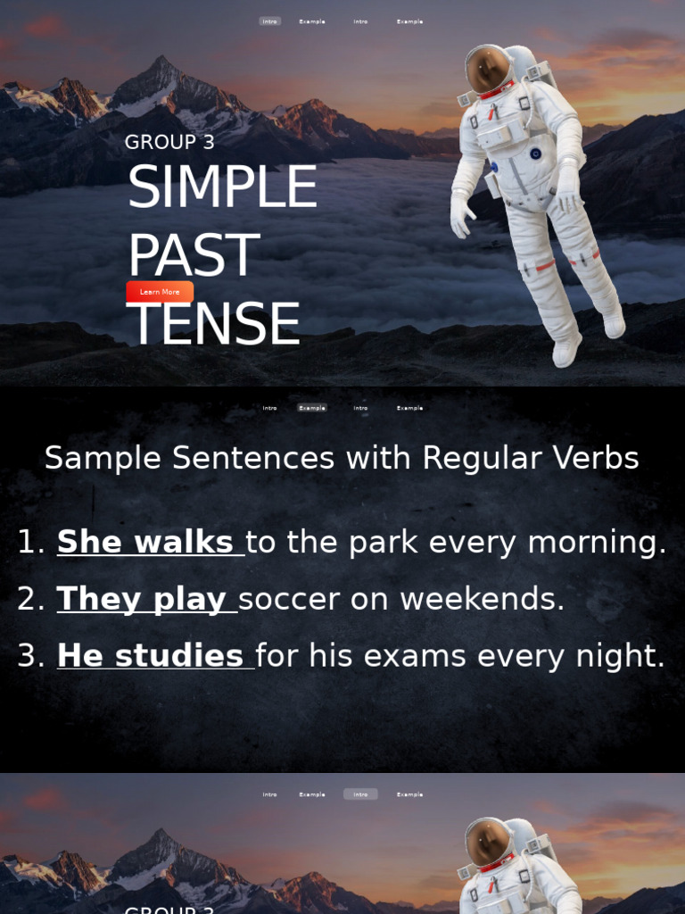 SIMPLE PAST TENSE PPT | PDF
