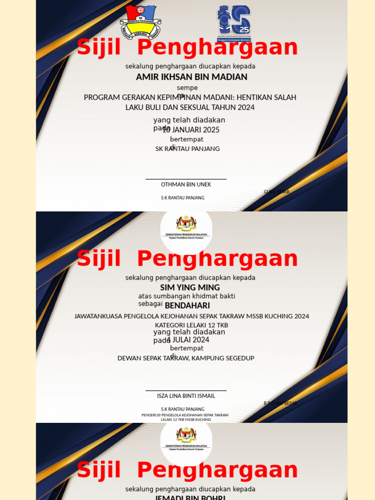 Sijil Penghargaan10 | PDF
