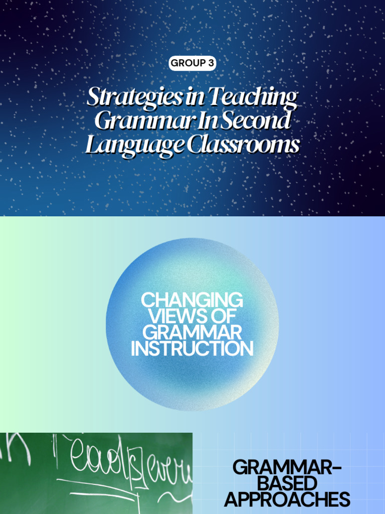 Strategies in Teaching Grammar In Second Language Classrooms | PDF | Grammar | Psycholinguistics