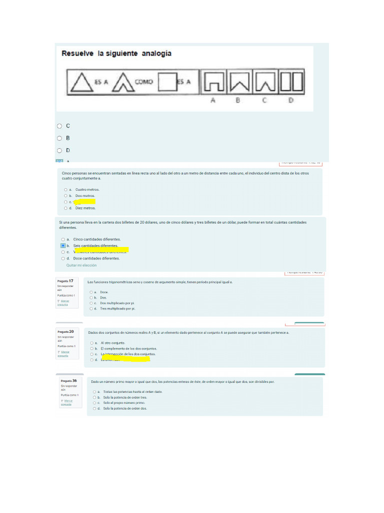 Preguntas Examen Uea | PDF