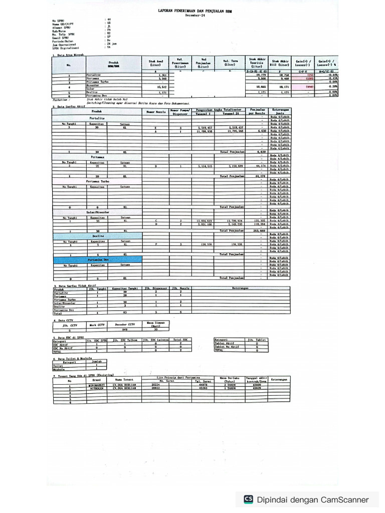 Contoh New Pelaporan | PDF