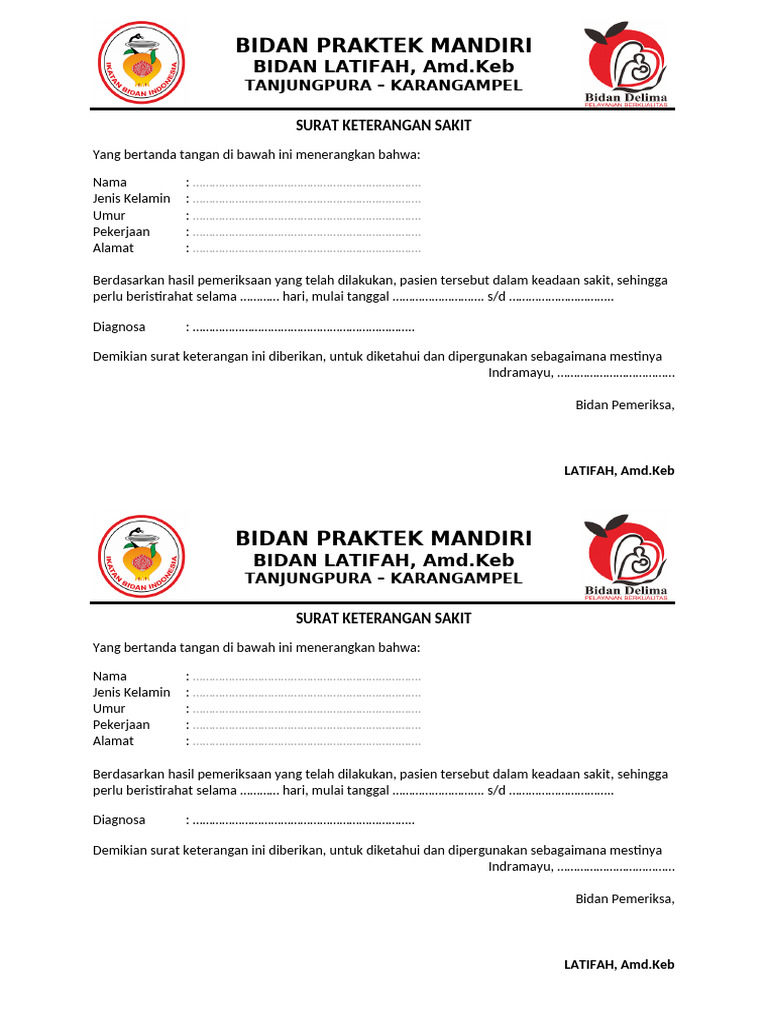 SKT BIDAN PRAKTEK MANDIRI | PDF