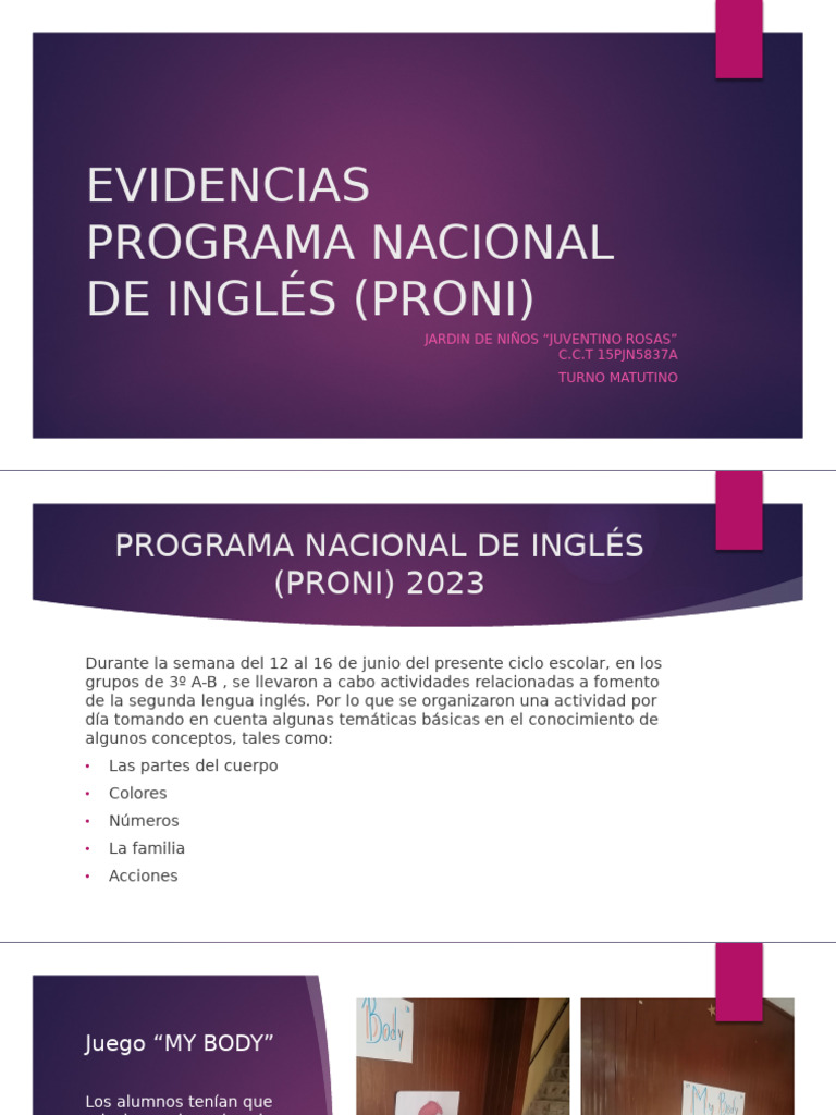 Evidencias Proni | PDF
