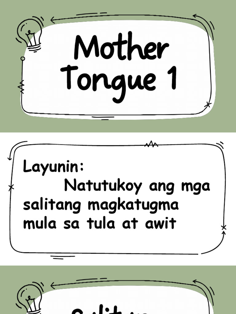 ARALIN 2 - Salitang Magkatugma | PDF