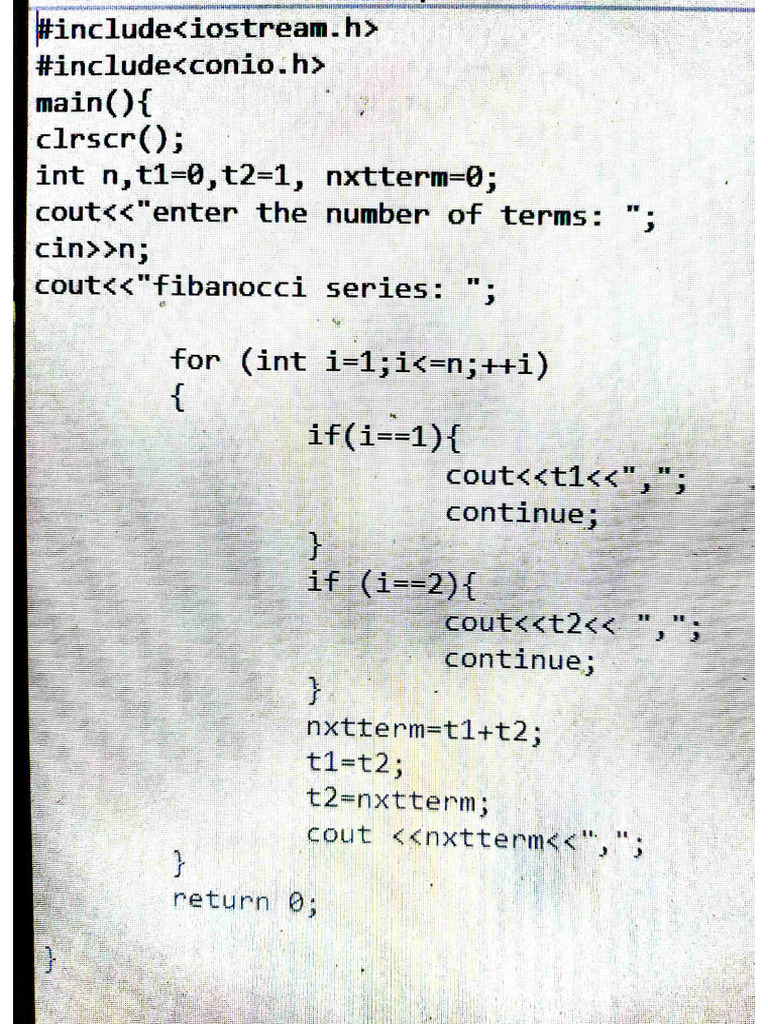 Fibonacci Series | PDF
