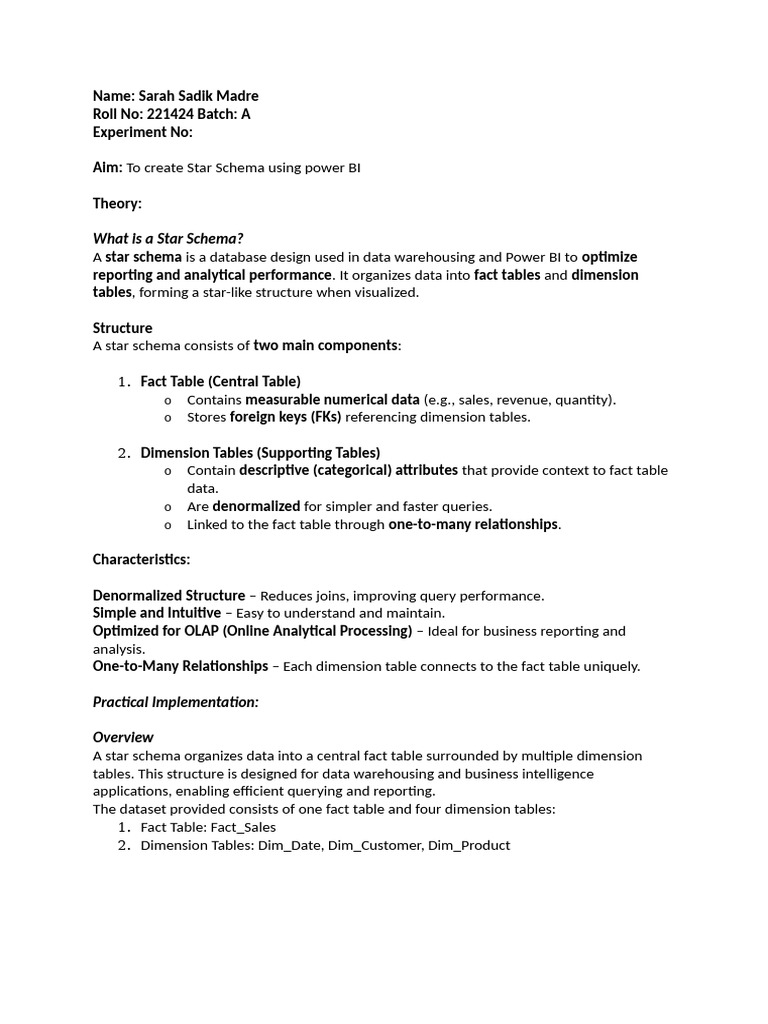 BI Exp3 | PDF | Data Warehouse | Business Intelligence