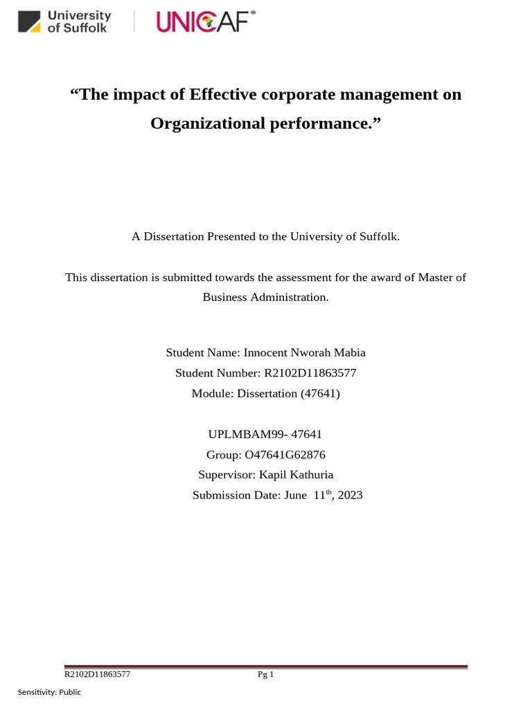 Dissertation Final Draft Copy - Updated - 2-1 | PDF | Transformational Leadership | Leadership