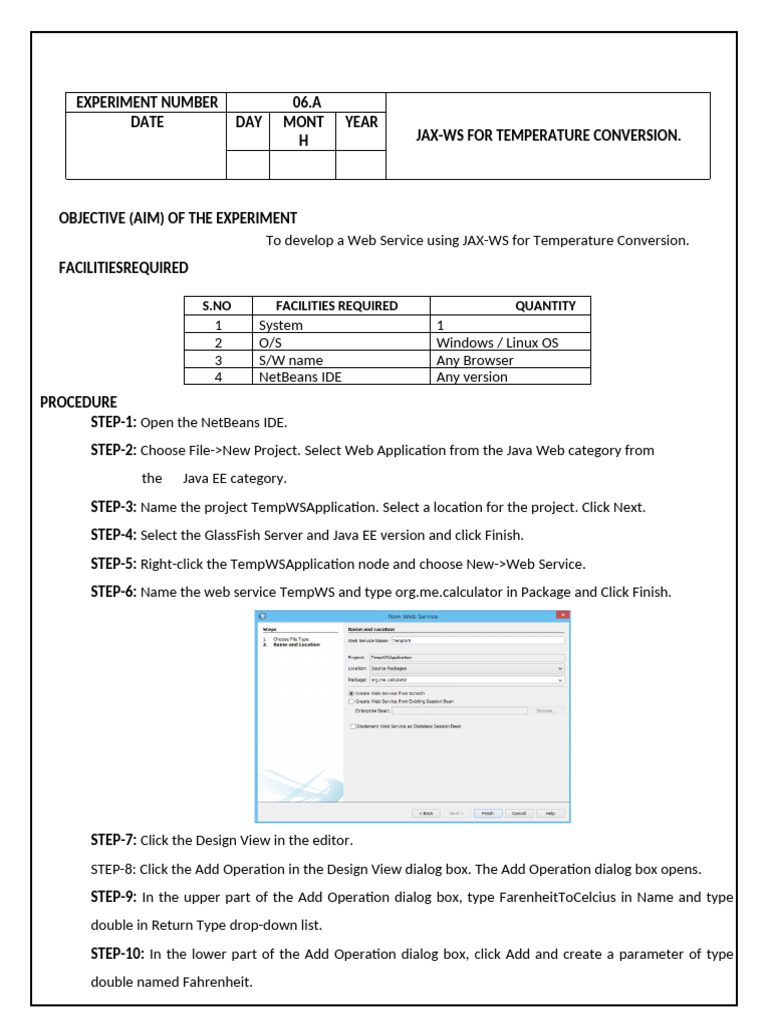 JAX-WS For Temperature Conversion | PDF | Net Beans | Applications & Software