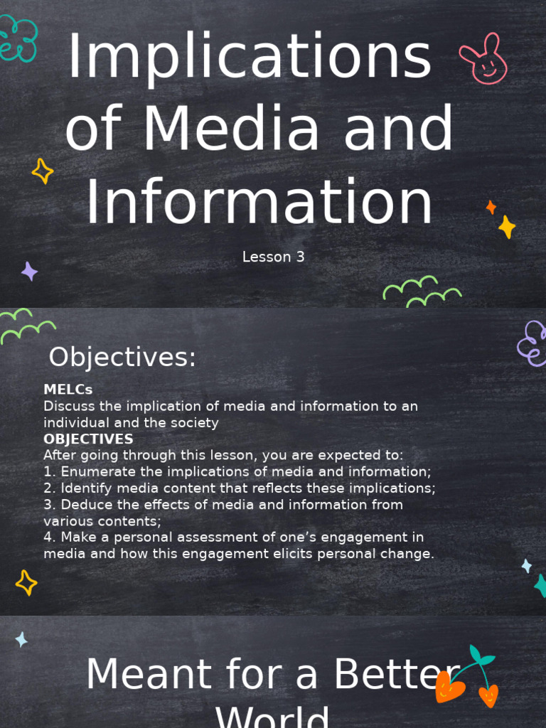 Implications of Media and Information (Lesson3) - Text and Visual ...