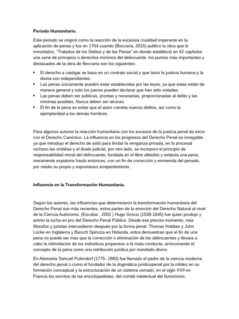 Transformación Humanitaria en Derecho Penal | PDF | Prisión | Derecho penal
