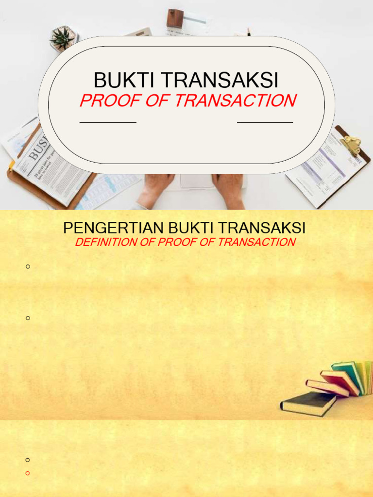 Jenis dan Analisis Bukti Transaksi | PDF