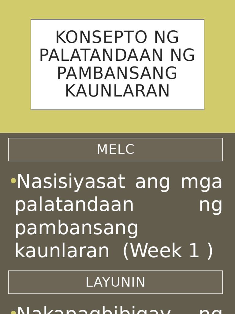 Konsepto ng Palatandaan ng Pambansang Kaunlaran | PDF