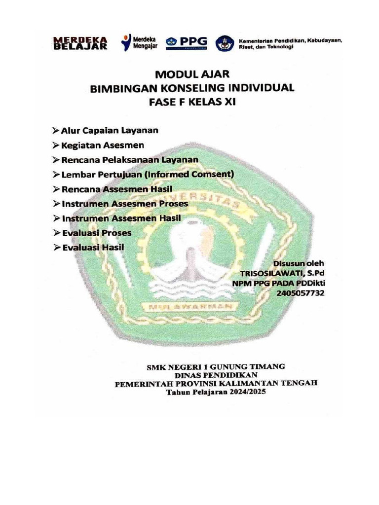 Alur Layanan BK di Sekolah Menengah Kejuruan | PDF