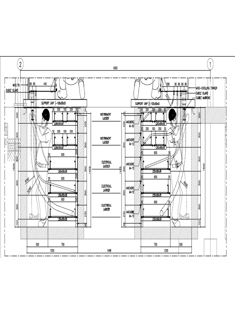 MSMST2-EE-54-LAY-001 - R3 Cable Tray Layout Alaternative-01 - Methode (REVISI) - Layout1 | PDF