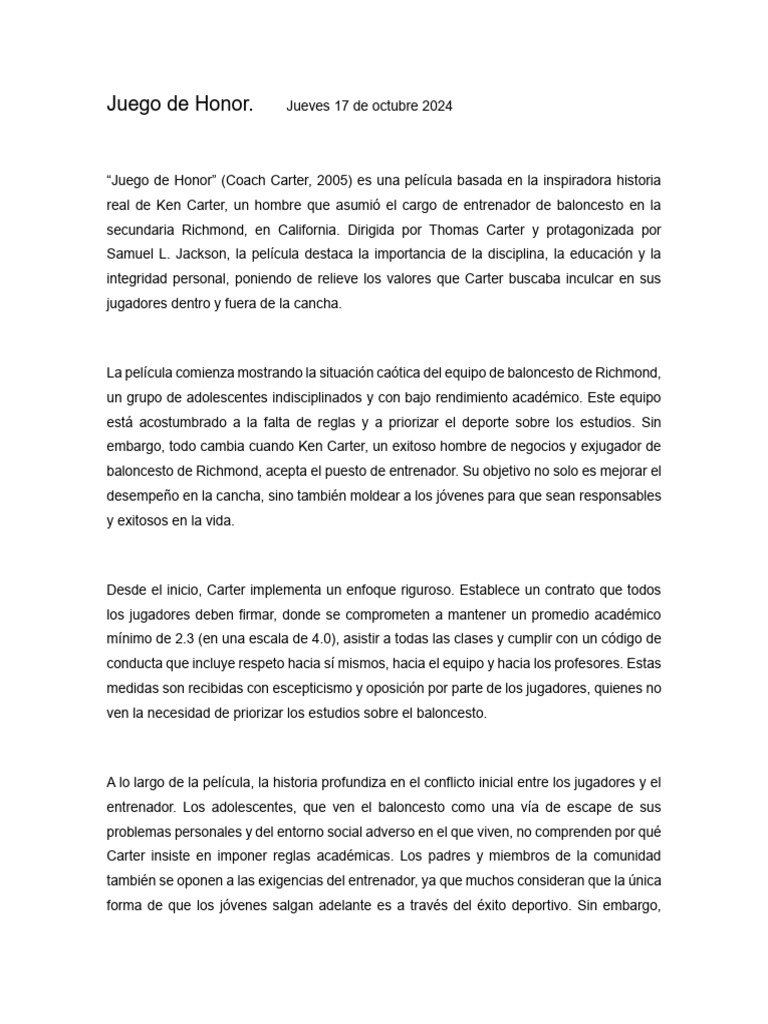 Juego de Honor para Ame 2 | PDF