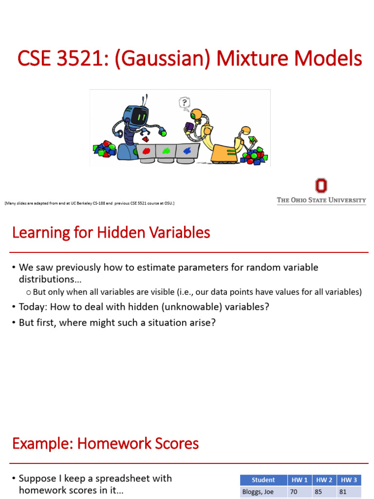 14 Gaussian Mixture Models | PDF | Statistical Analysis | Teaching ...