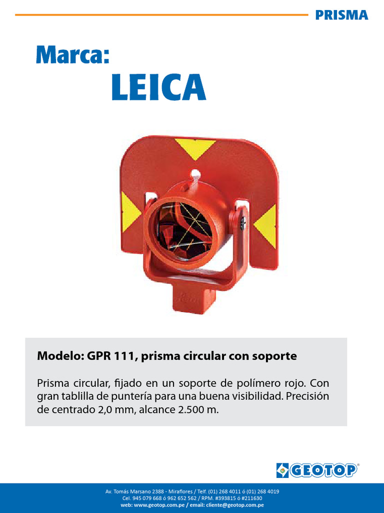Prisma Circular GPR 111 Leica | PDF