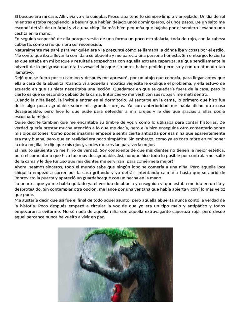 Cuento Del Lobo | PDF