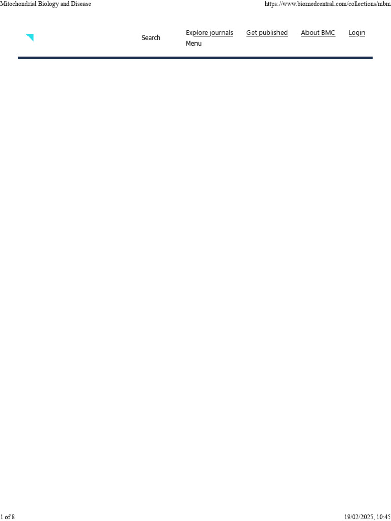 BHM-503T | PDF | Mitochondrion | Mitochondrial Dna