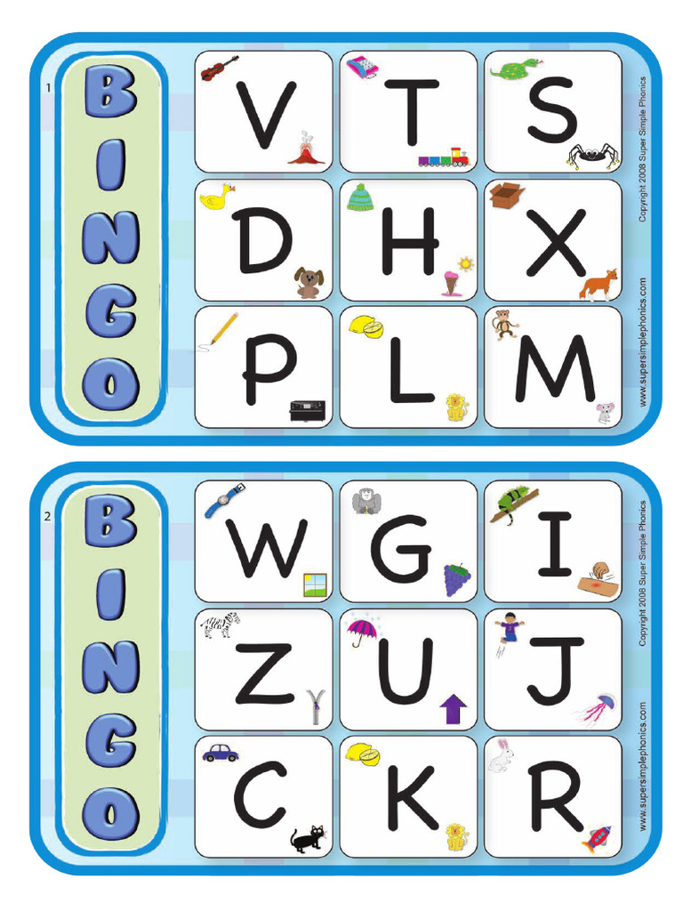Alphabet Bingo A-Z | PDF