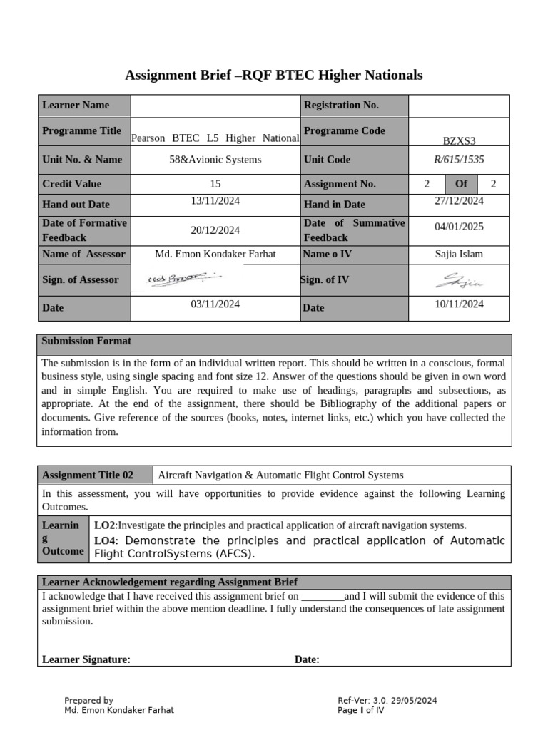 Assignment Brief HND18 2 U58 | PDF | Navigation | Learning