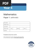 2024 KS2 Arithmetic Paper 1 | PDF | Copyright | License