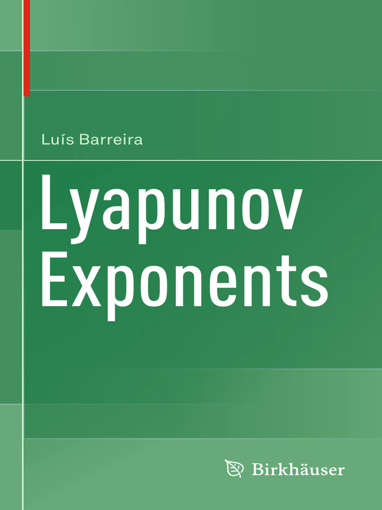 Lyapunov Exponents, Barreira | PDF | Stability Theory | Mathematical Objects