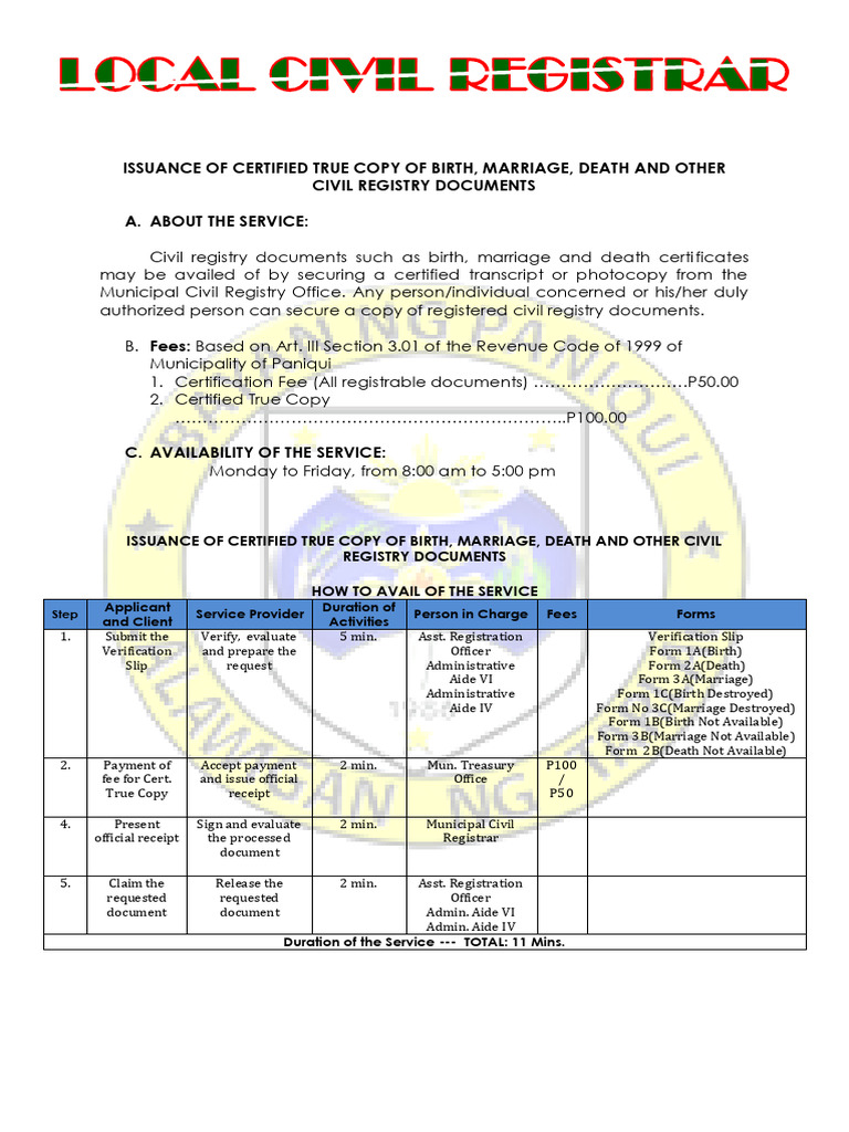 LOCAL-CIVIL-REGISTRAR | PDF | Birth Certificate | Annulment