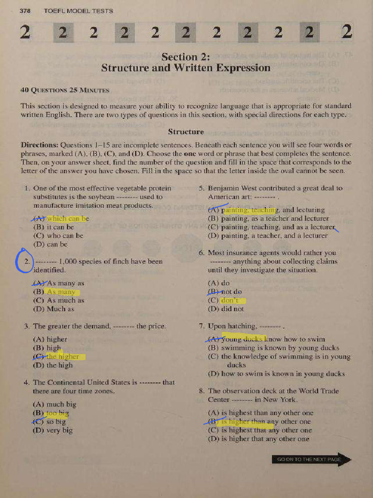 Barron's 9th-model test 2 structure_230324_114623 | PDF