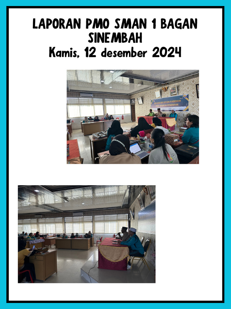 LAPORAN PMO SMAN 1 BAGAN SINEMBAH Kamis, 12 Desember 2024 PDF | PDF
