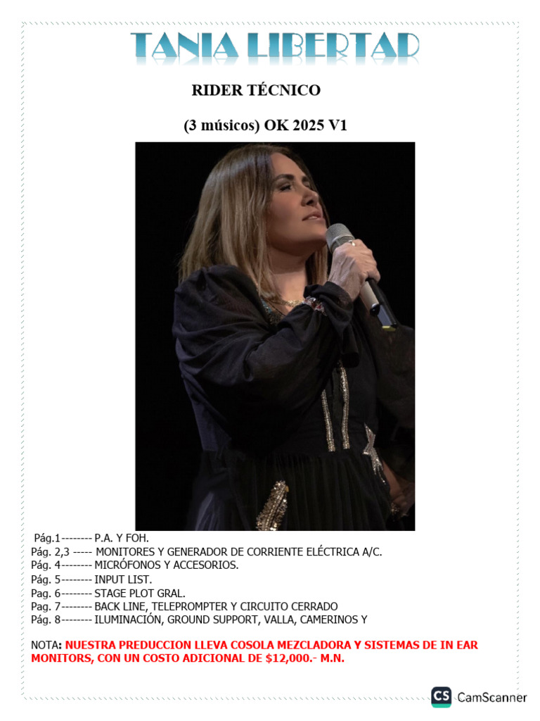 Rider Tania Libertad 3m 2025 Axis | PDF