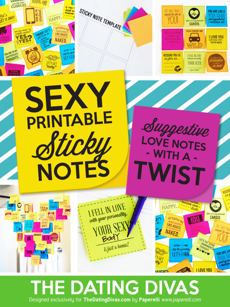 Sexy Sticky Notes for Flirty Messages | PDF
