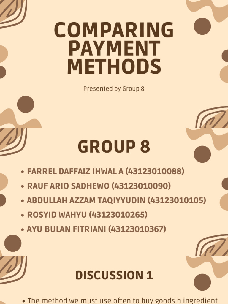 Comparing Online Payment Methods | PDF | Credit Card | Debit Card