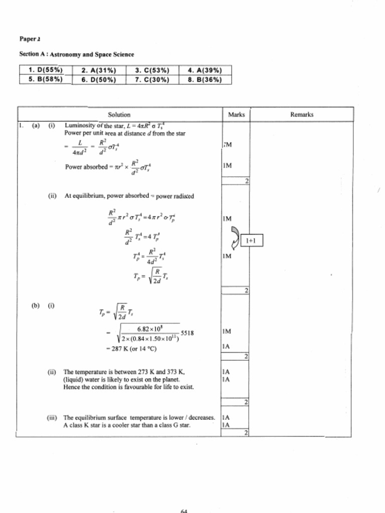 2014 Dse Phy 2 MS | PDF
