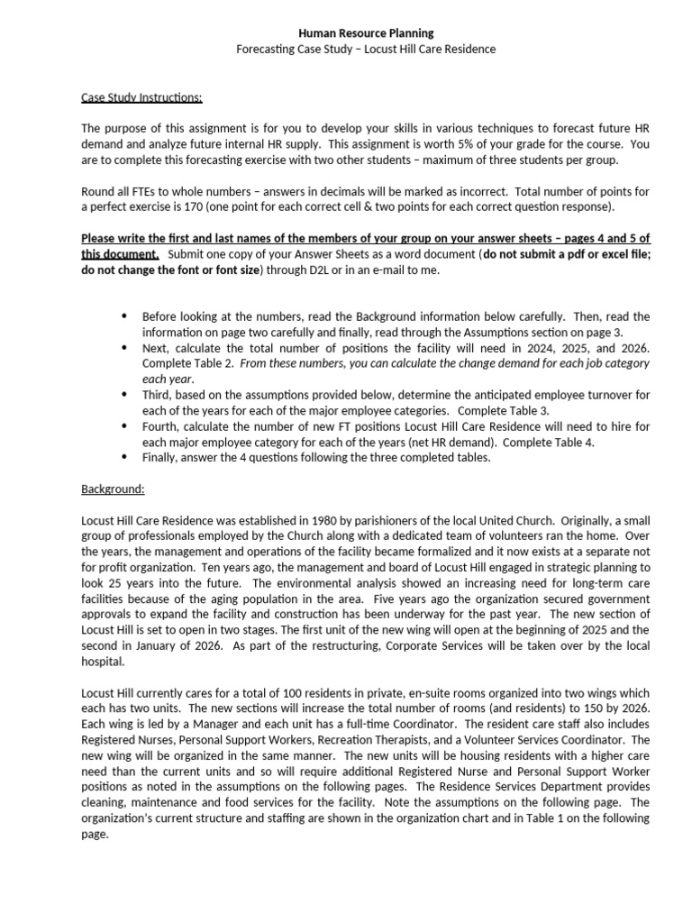 Forecasting Case Study W25 (1) | PDF | Business | Economies