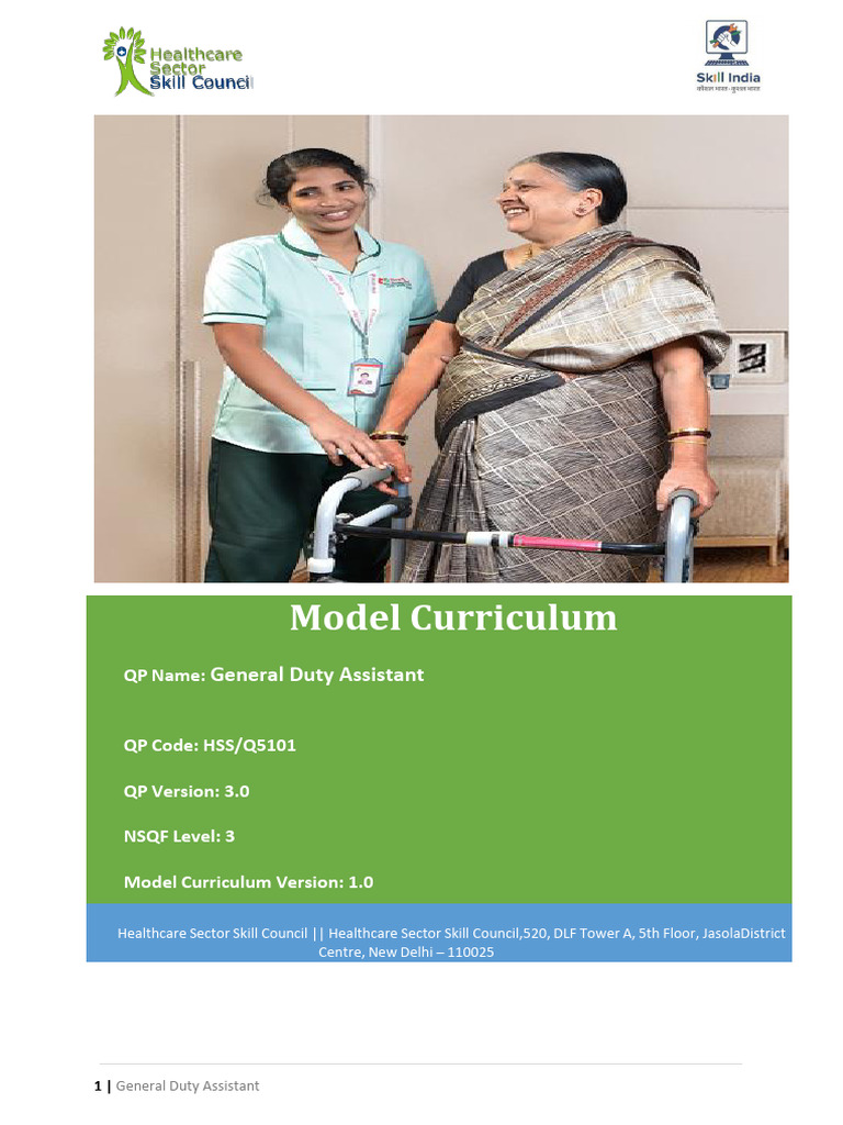 General Duty Assistant Curriculum Overview | PDF | Infection ...