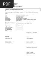 Surat Keterangan Tidak Mengeluarkan SKHUN | PDF