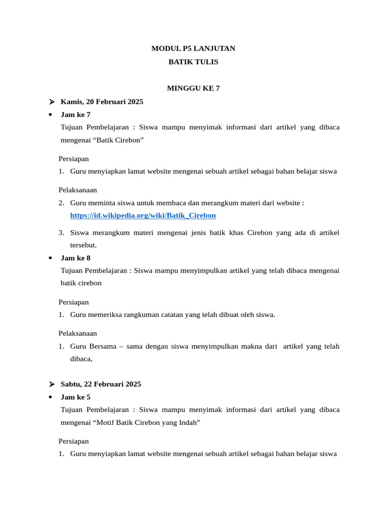 Modul P5 Revisi | PDF