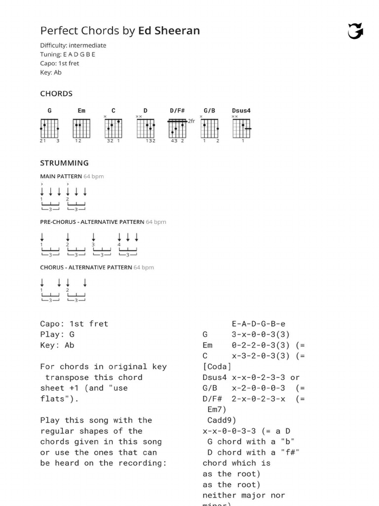 Perfect Chords | PDF