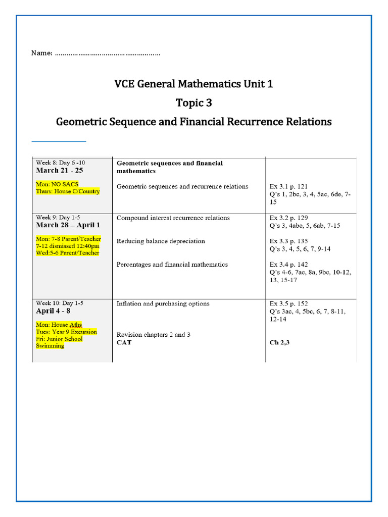 2023 Topic 3 Geometric Sequences and Financial Recurrence Relations ...