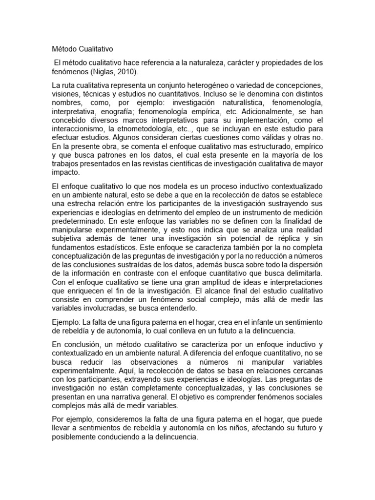 Método Cualitativo y Cuantitativo | PDF | Datos | Hipótesis Método Cualitativo y Cuantitativo | PDF | Datos | Hipótesis