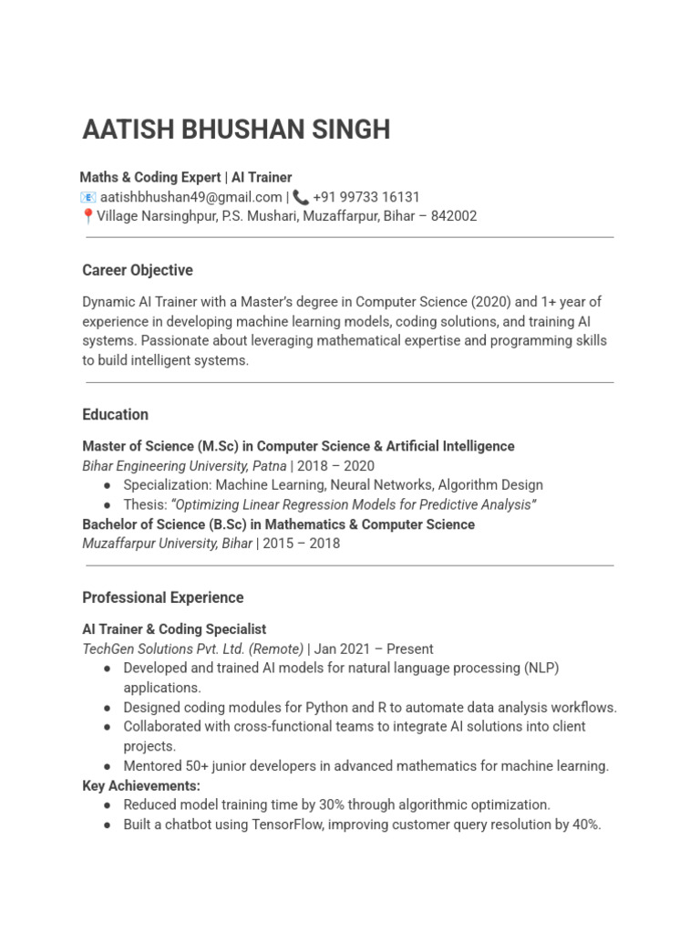 Aatish Bhushan Singh | PDF