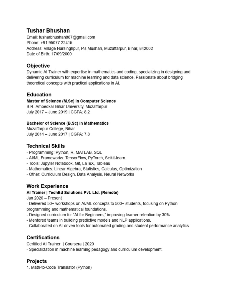 Tushar Bhushan | PDF