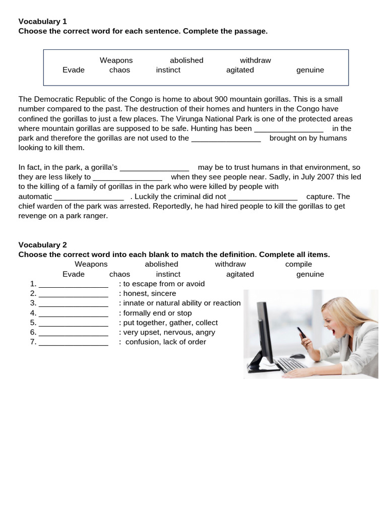 Vocabulary 1 + 2 | PDF