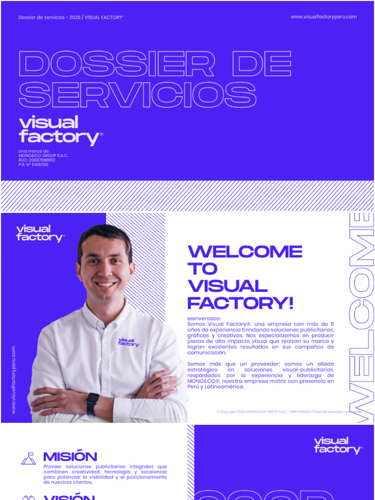 DOSSIER DE SERVICIOS - VISUAL FACTORY | PDF