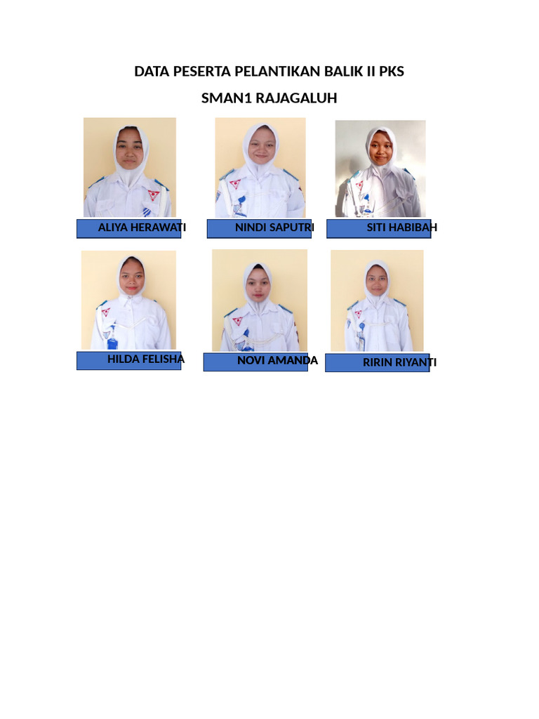 Data Peserta Pelantikan Balik Ii PKS | PDF