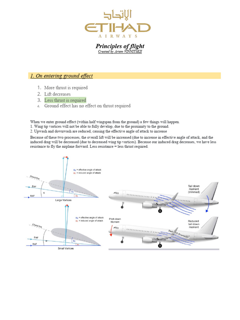 Principles of Flight | PDF | Drag (Physics) | Lift (Force)